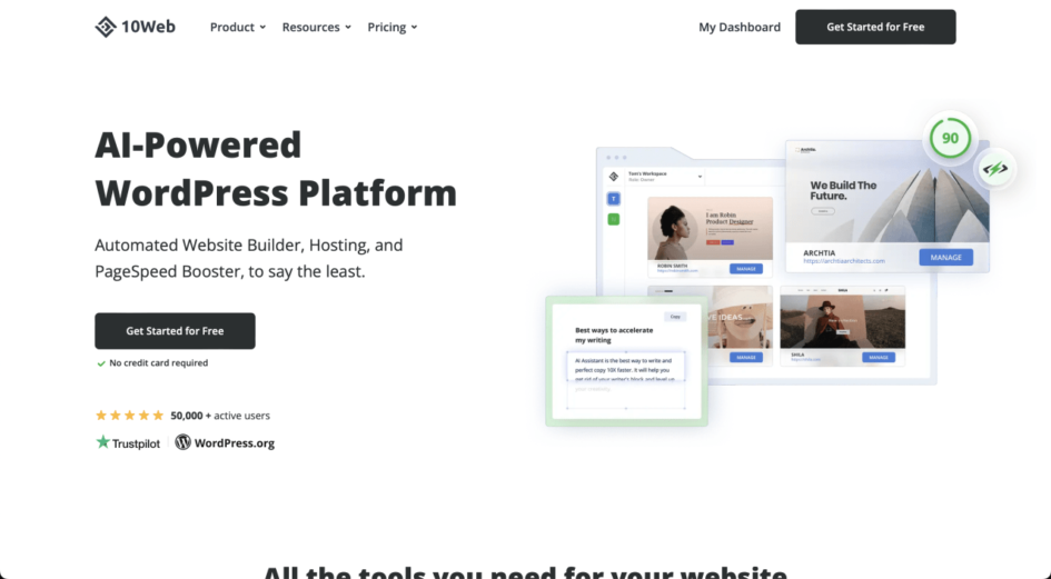 10Web.io – Get the automated website builder now - AI Info