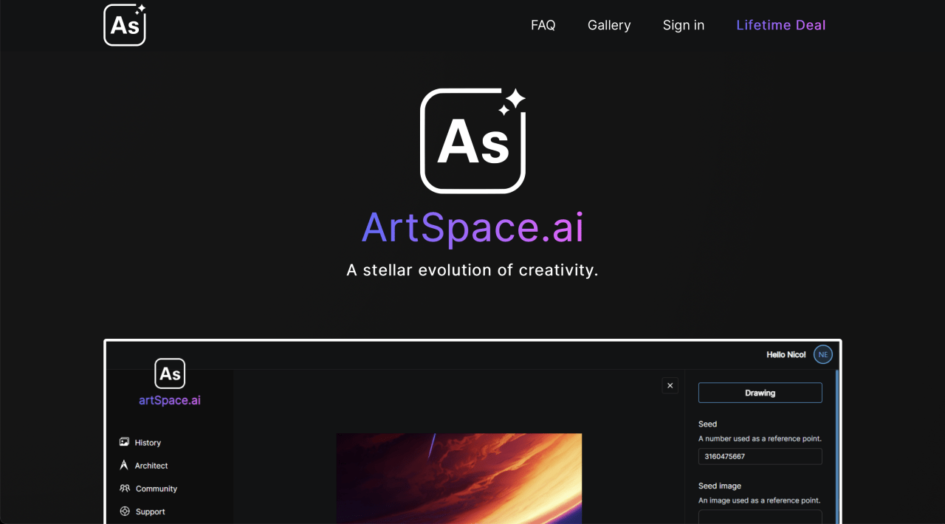 Artspace.ai – AI creativity at its best - AI tools that support you ...