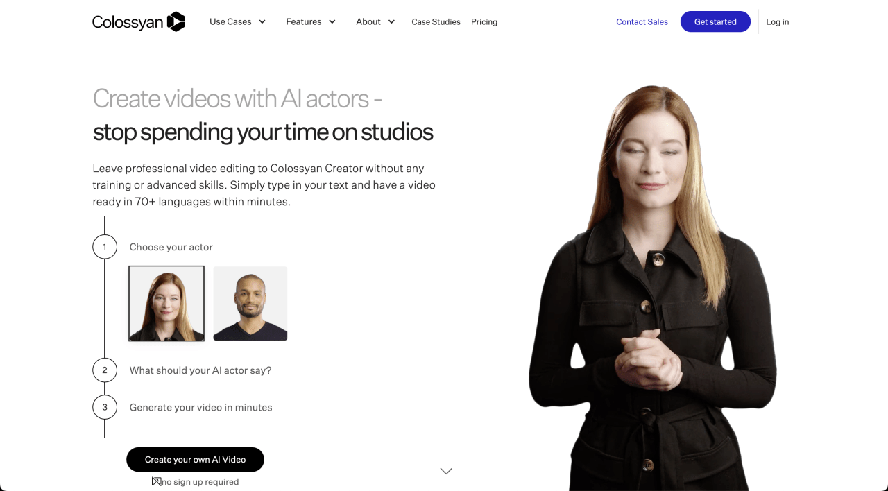 Colossyan.com – Video AI that delivers more actors now AI tools that ...