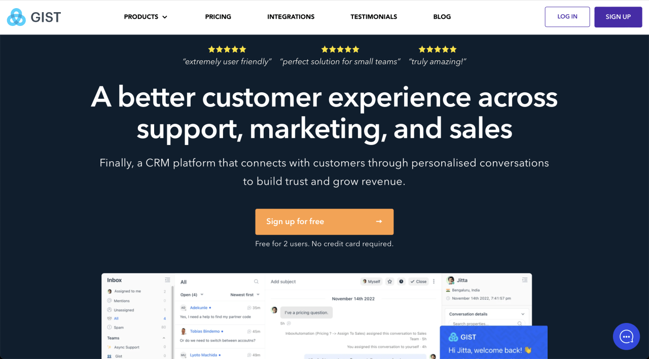 Gist.com – Deliver the best AI customer experience AI tools that support you - AI Info